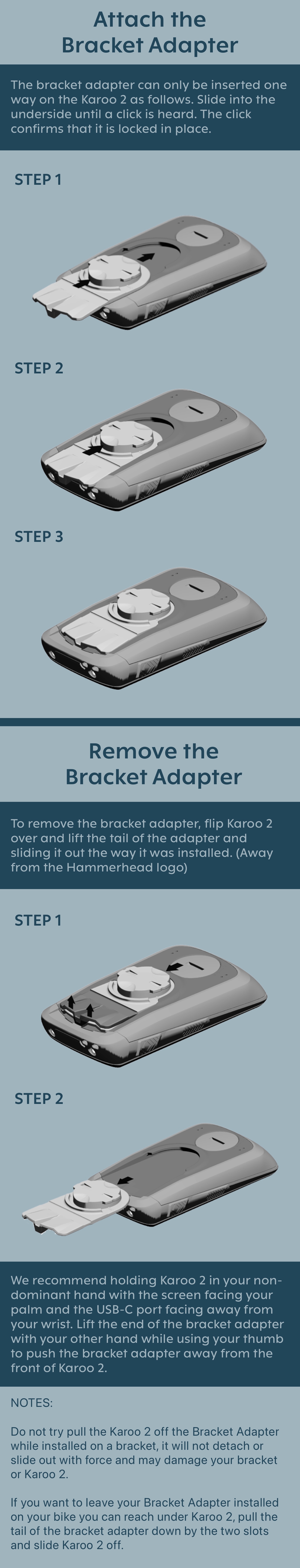 Karoo 2 - Quarter-turn Adapter – Hammerhead