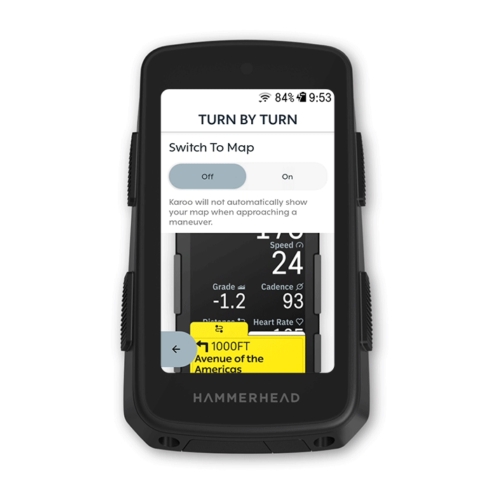 Karoo OS - Turn-by-Turn Directions – Hammerhead