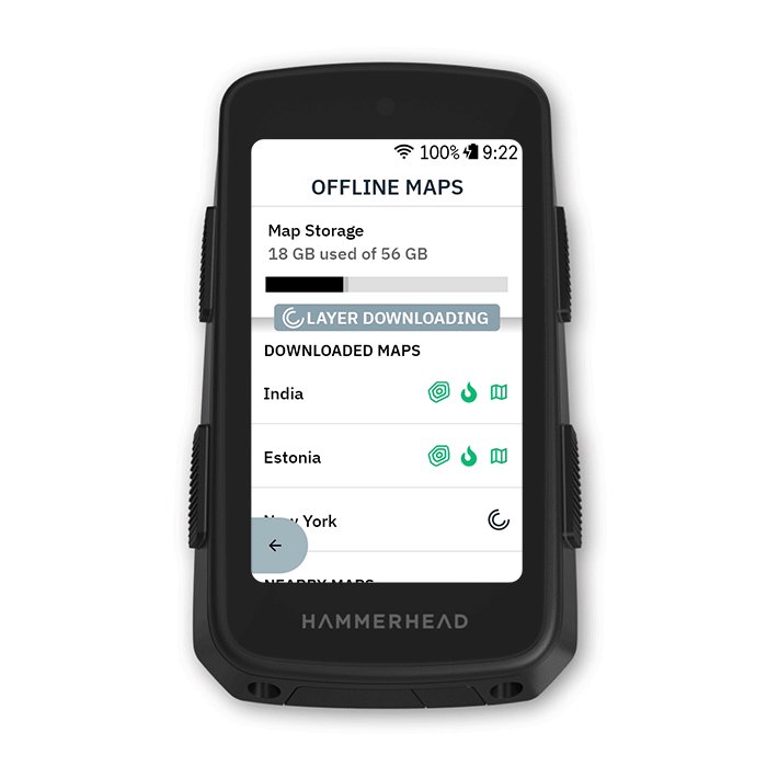 Karoo OS - Map Layers – Hammerhead